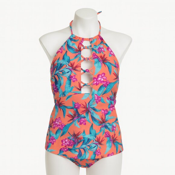 Arizona Jean Company | Swim | Arizona Jean Co Halter Laceup Floral ...